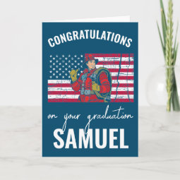 Firefighter Graduation Passing Out Congratulations Card | Zazzle