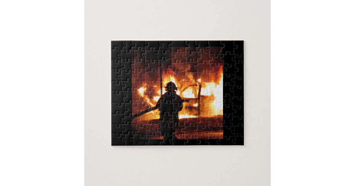 Firefighter Handline Jigsaw Puzzle | Zazzle