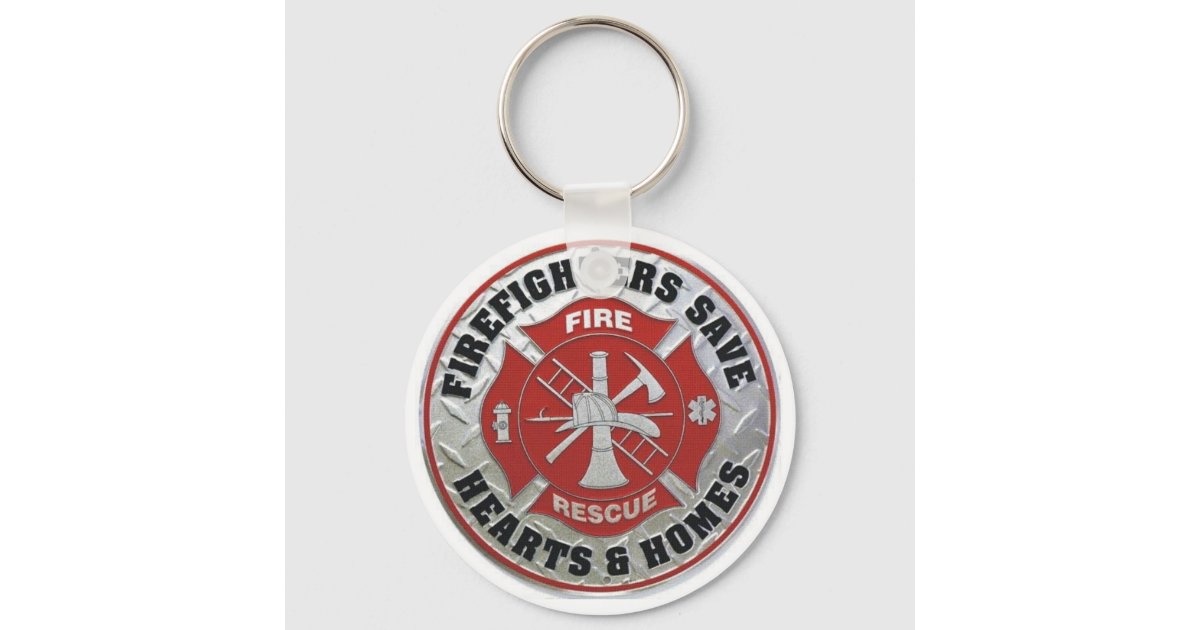Firefighter key chain | Zazzle