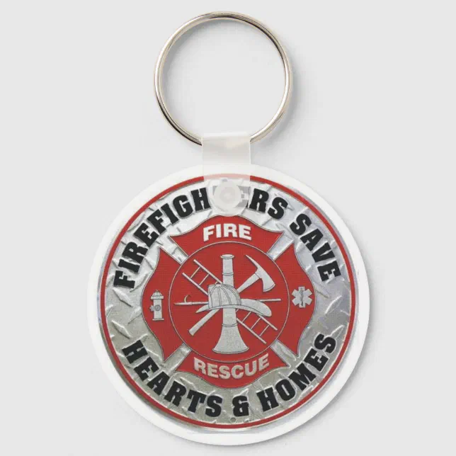 Firefighter key chain | Zazzle