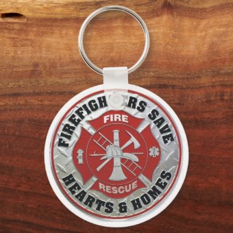 Firefighter key chain | Zazzle