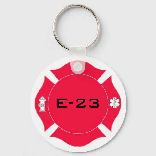Firefighter Keychain | Zazzle