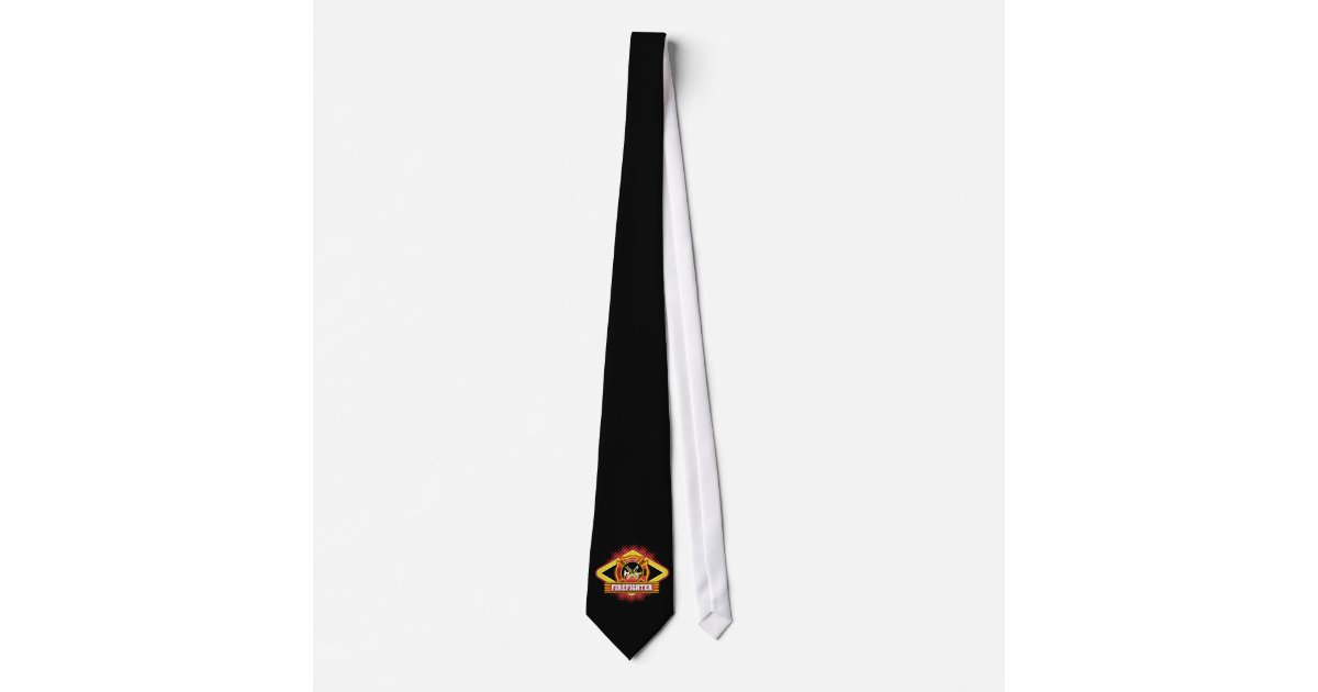 Firefighter Logo Neck Tie | Zazzle