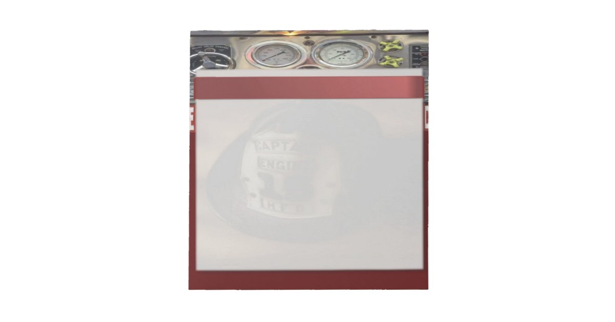 Firefighter Notepad | Zazzle