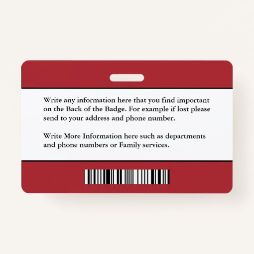 Firefighter Photo Name Logo ID Card Custom Badge | Zazzle