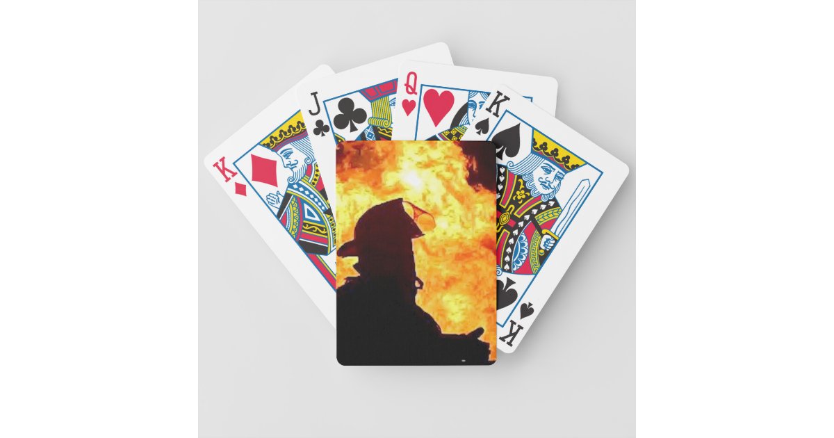 firefighter playing cards | Zazzle.com