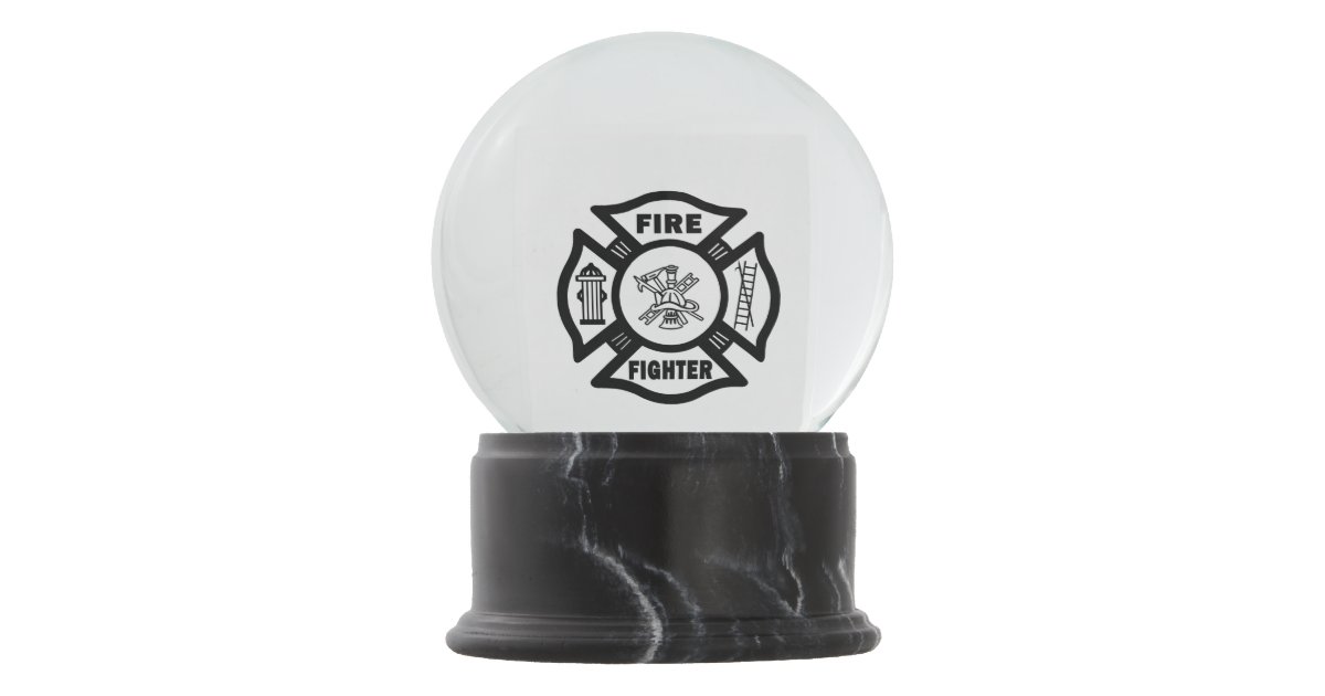 Firefighter Snow Globe | Zazzle