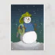 Firefighter Snowman Postcard | Zazzle