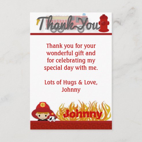 127+ Firefighter Thank You Cards | Zazzle