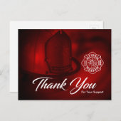 Firefighter Thank You Card | Zazzle