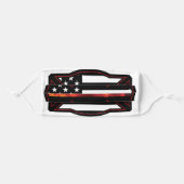 Firefighter Thin Red Line Face Mask | Zazzle