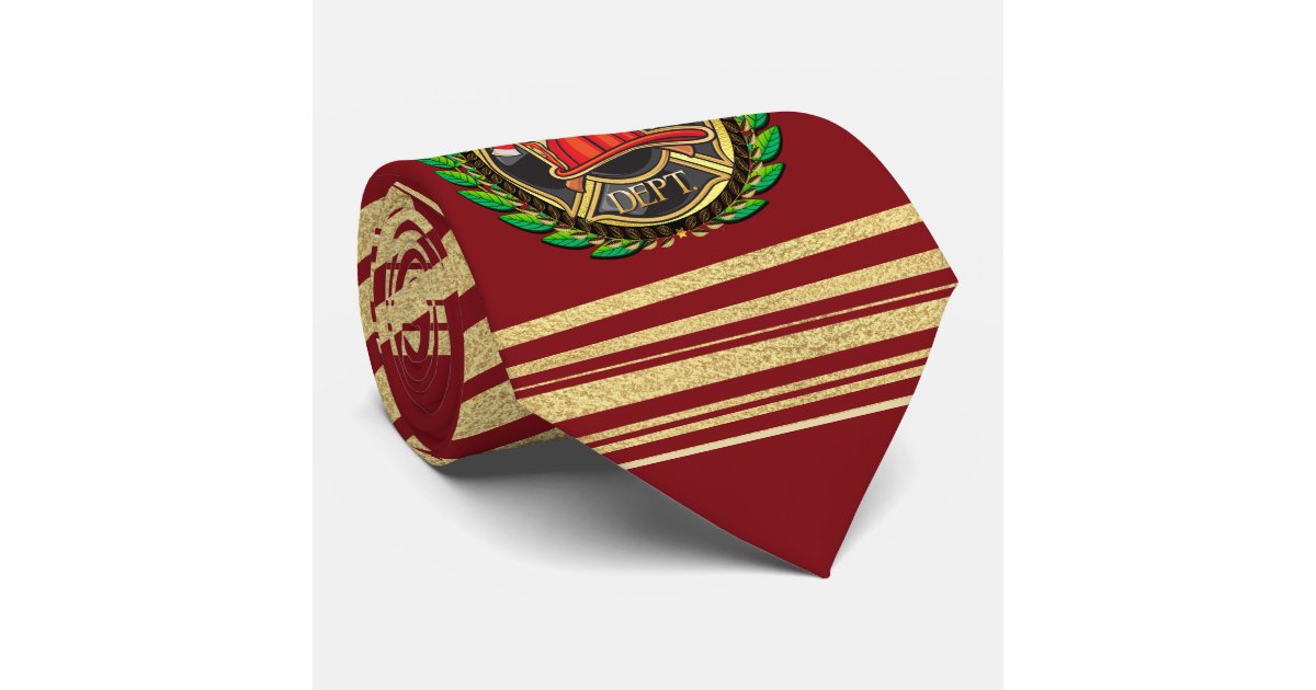 Firefighter Tie | Zazzle