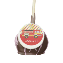 Firefighter treat cake pops | Zazzle
