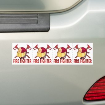 Firefighter Tribute Bumper Sticker | Zazzle