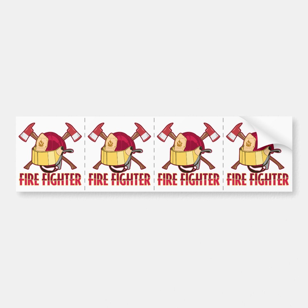 Firefighter Tribute Bumper Sticker | Zazzle