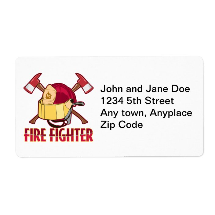 Firefighter Tribute Label | Zazzle.com