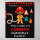 Firefighter welcome party sign Firefighter poster | Zazzle