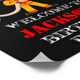 Firefighter welcome party sign Firefighter poster | Zazzle