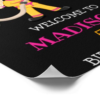 Firefighter welcome party sign Girl Firefighter | Zazzle