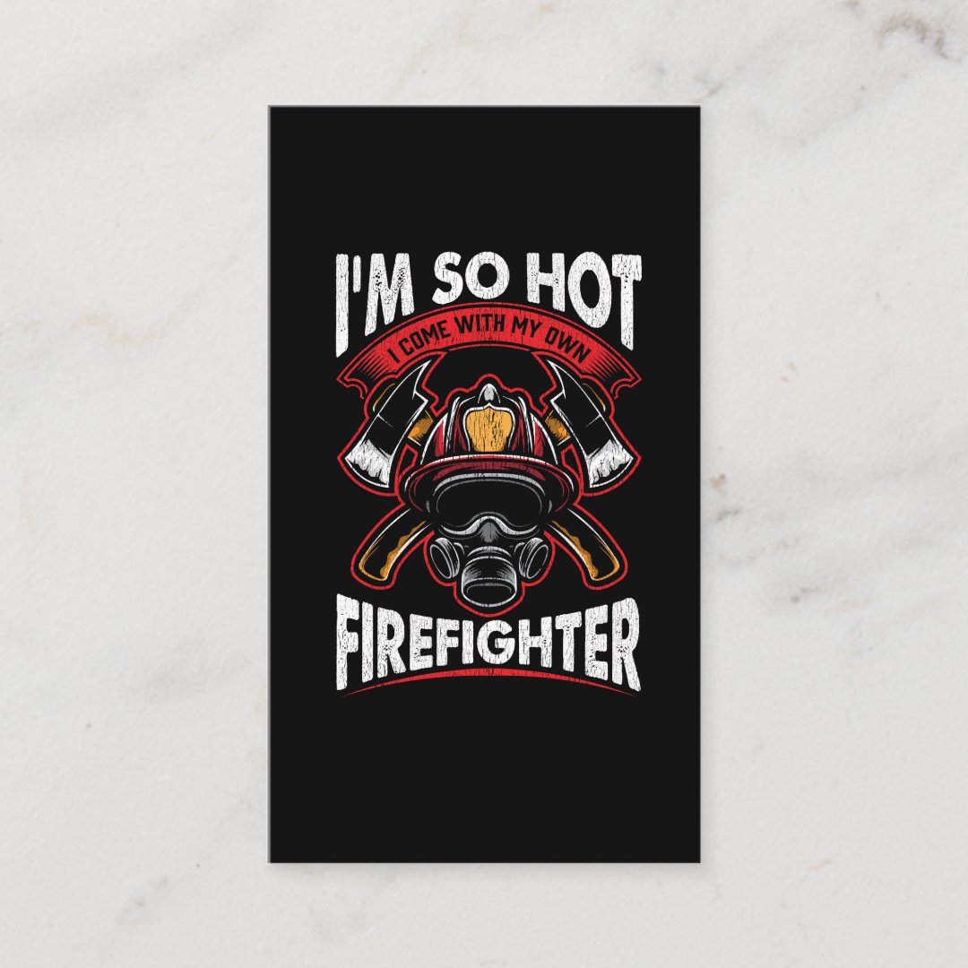 Firefighter Wife Saying Hot Fireman Husband Business Card | Zazzle