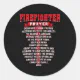 Firefighters Prayer Christian Fires Dad Husband Classic Round Sticker ...