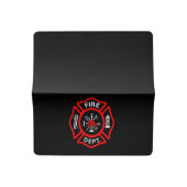 firefighters symbol checkbook cover | Zazzle