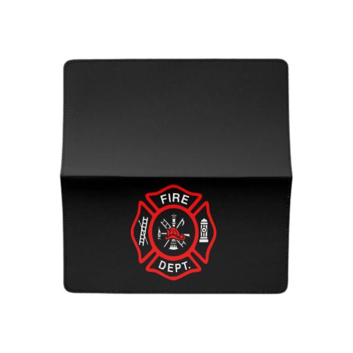 firefighters symbol checkbook cover | Zazzle