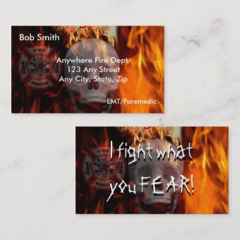 Firefighting Business Card | Zazzle
