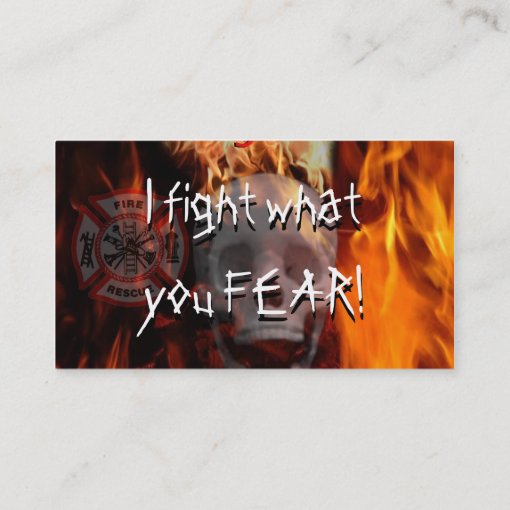 Firefighting Business Card | Zazzle
