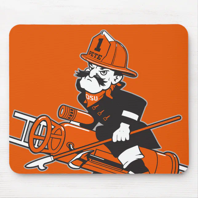 Firefighting Pete - Color Mouse Pad | Zazzle