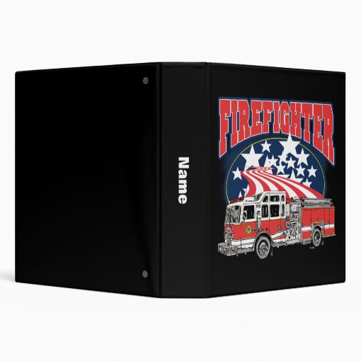 Firefighting Truck Binder | Zazzle