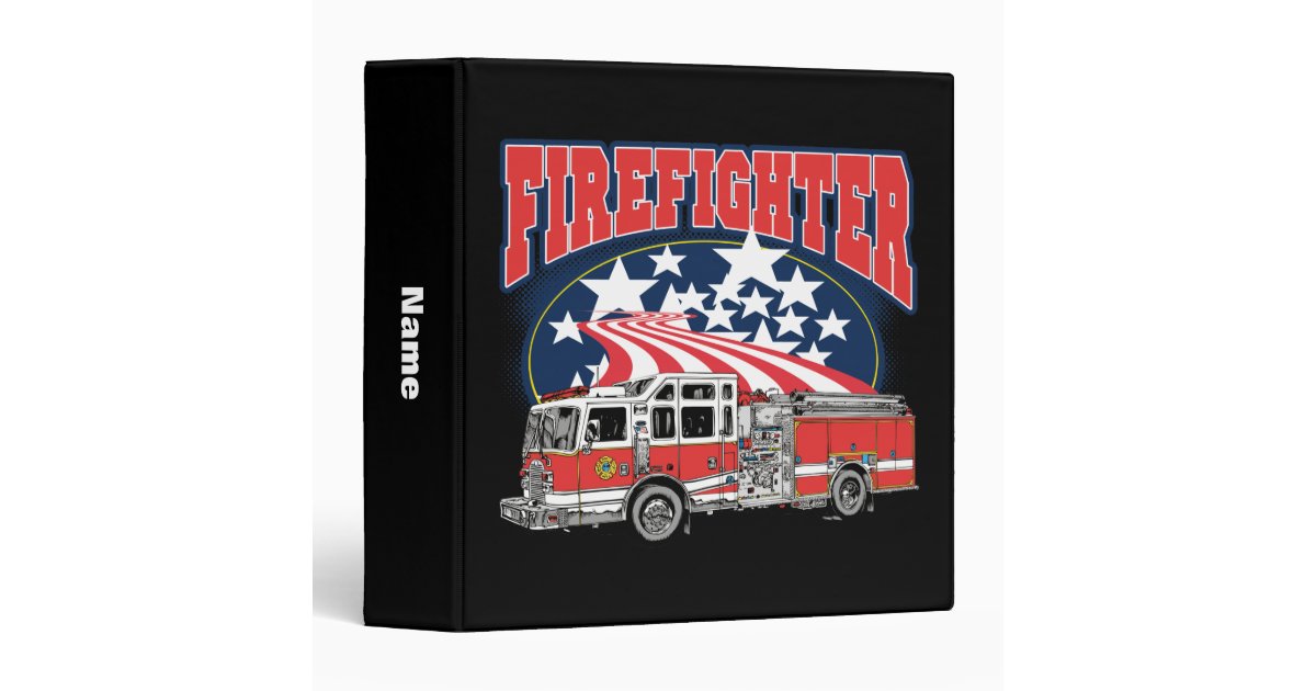 Firefighting Truck Binder | Zazzle