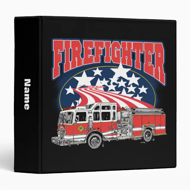 Firefighting Truck Binder | Zazzle