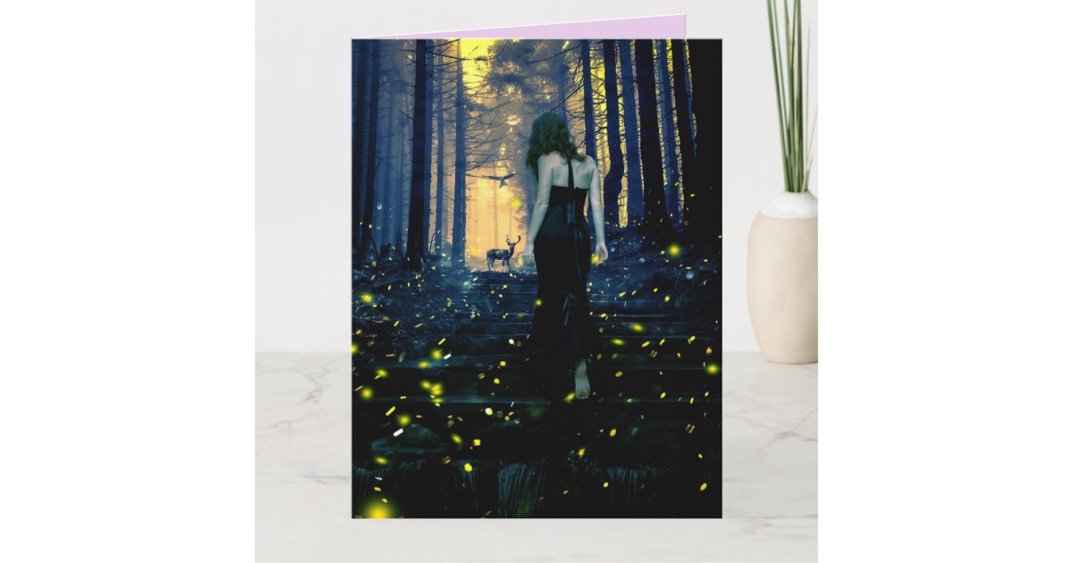 FIREFLIES LIGHTENING BUGS BIRTHDAY big CARD | Zazzle