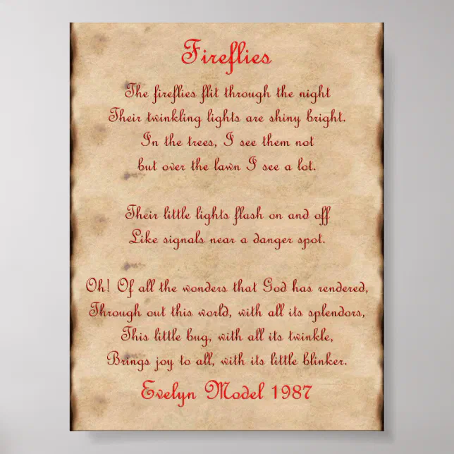 Fireflies Poster | Zazzle