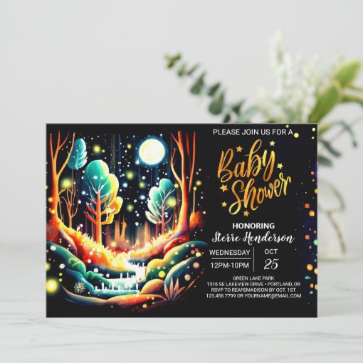 Firefly Baby Shower Invitation | Zazzle