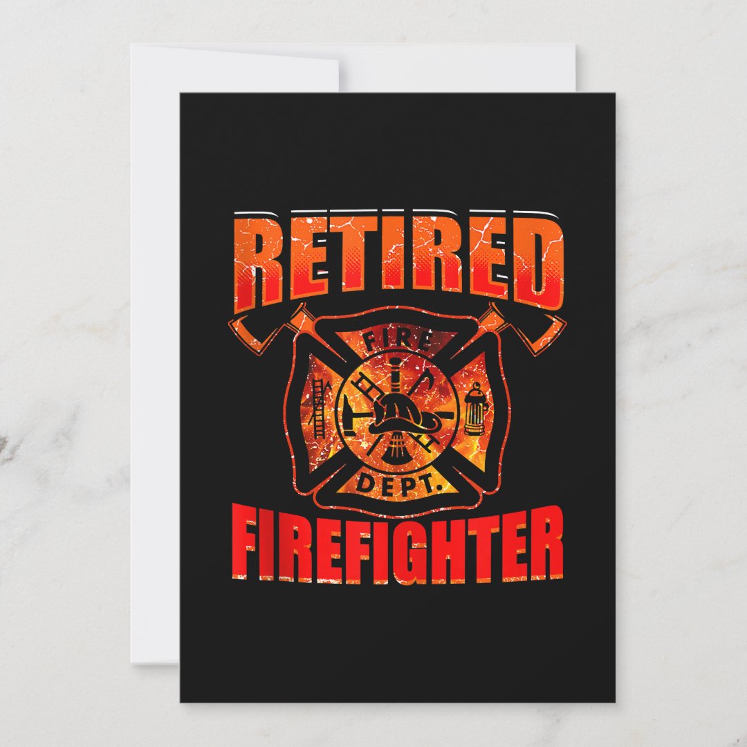 Fireman American Flag Red Line US Firefighter Holiday Card | Zazzle
