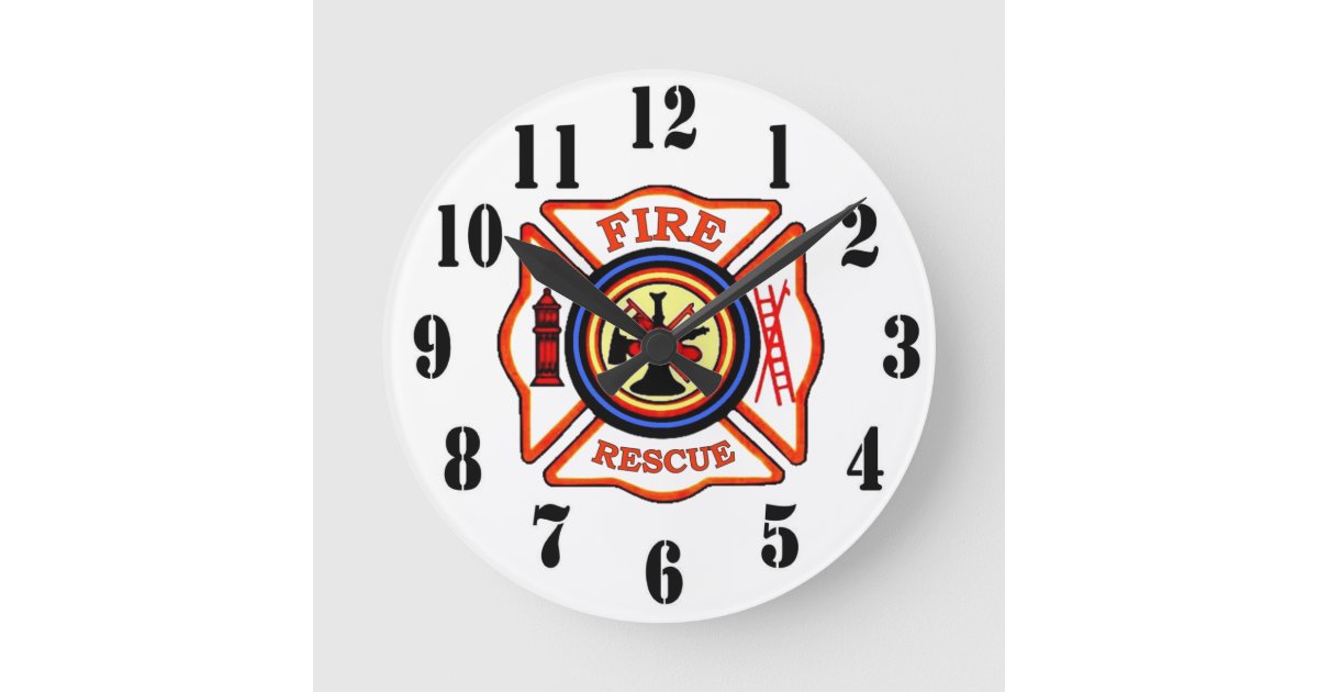 FIREMAN CLOCK | Zazzle