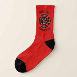 Fireman | Cool Novelty Custom Socks for Men | Zazzle
