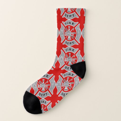 Fireman | Cool Novelty Socks for Men | Zazzle