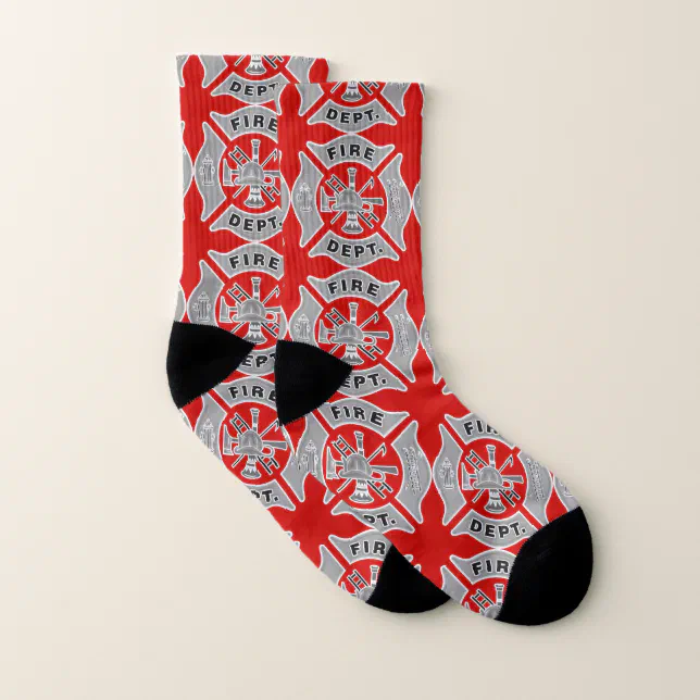 Fireman | Cool Novelty Socks for Men | Zazzle