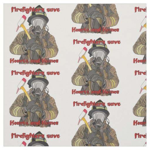 Fireman Fabric | Zazzle.com