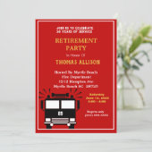 Fireman/Fire Chief Retirement Invitation | Zazzle
