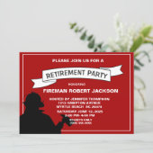 Fireman/Fire Chief Retirement Invitation | Zazzle