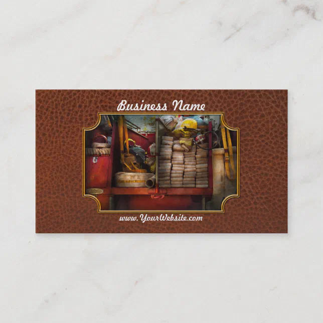 Fireman - Fire equipment Business Card | Zazzle