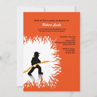 Fireman Invitation | Zazzle