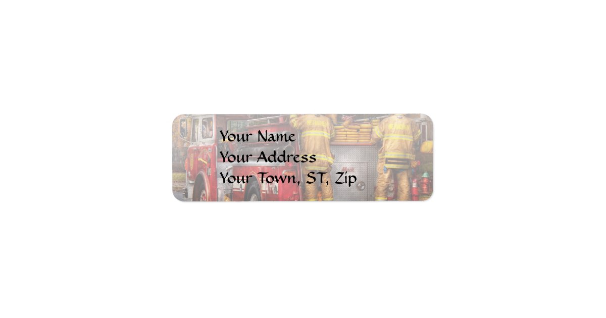 Fireman - Metuchen Fire Department Label | Zazzle
