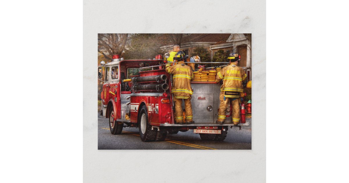 Fireman - Metuchen Fire Department Postcard | Zazzle