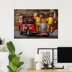 Fireman - Metuchen Fire Department Poster | Zazzle