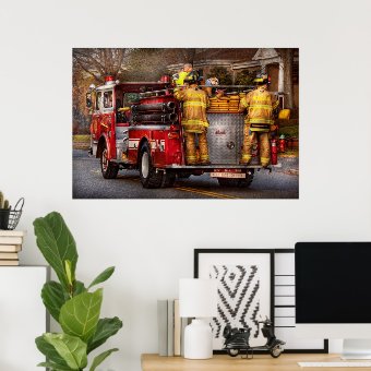 Fireman - Metuchen Fire Department Poster | Zazzle